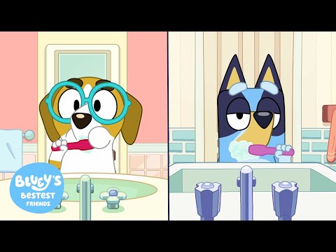 A Day in the Life of Honey & Bluey | Alongside ⏰🚗 | Bluey's Bestest Friends - Official Channel