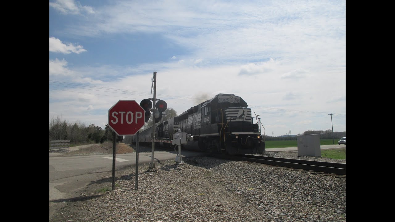 NS 3065 and NS 716 pull a NS Local Freight Through Courtland, AL - YouTube