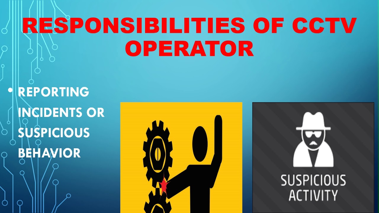 Responsibilities of CCTV operator | CCTV operator training| Karamat Ali ...