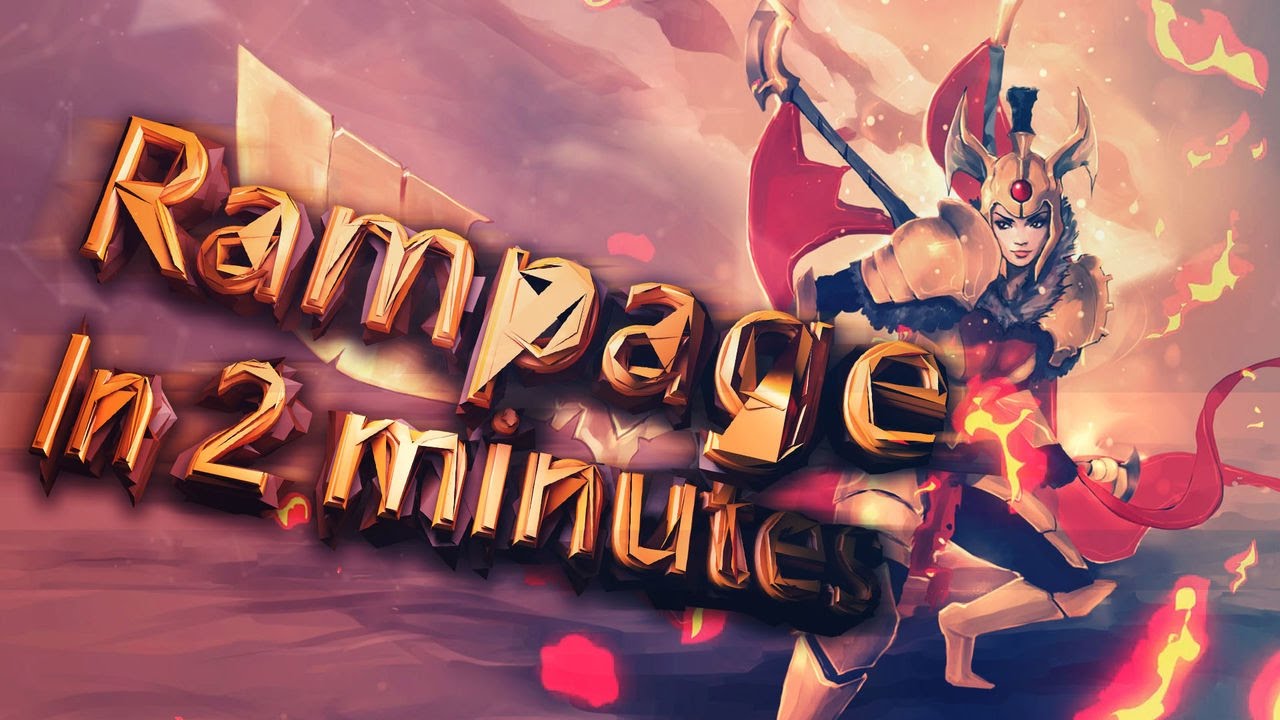 Dota 2 Rampage in 2 Minutes - YouTube