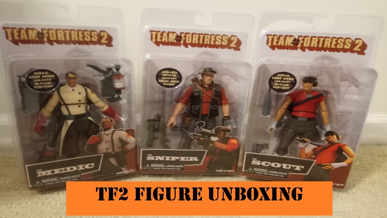TF2 Neca Figures: Unboxing Scout, Sniper, and Medic - YouTube