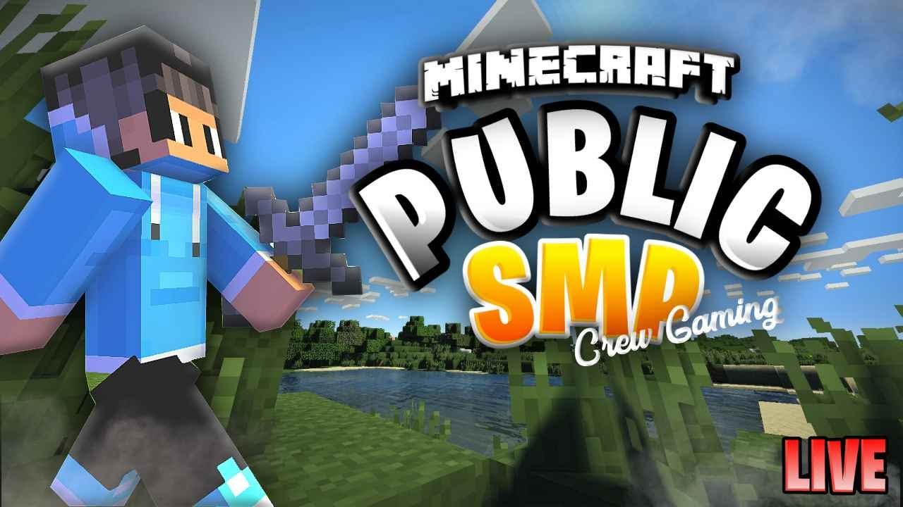 Minecraft SMP LIVE || PUBLIC SMP 24/7 JAVA + BEDROCK || PLAYING IN ...