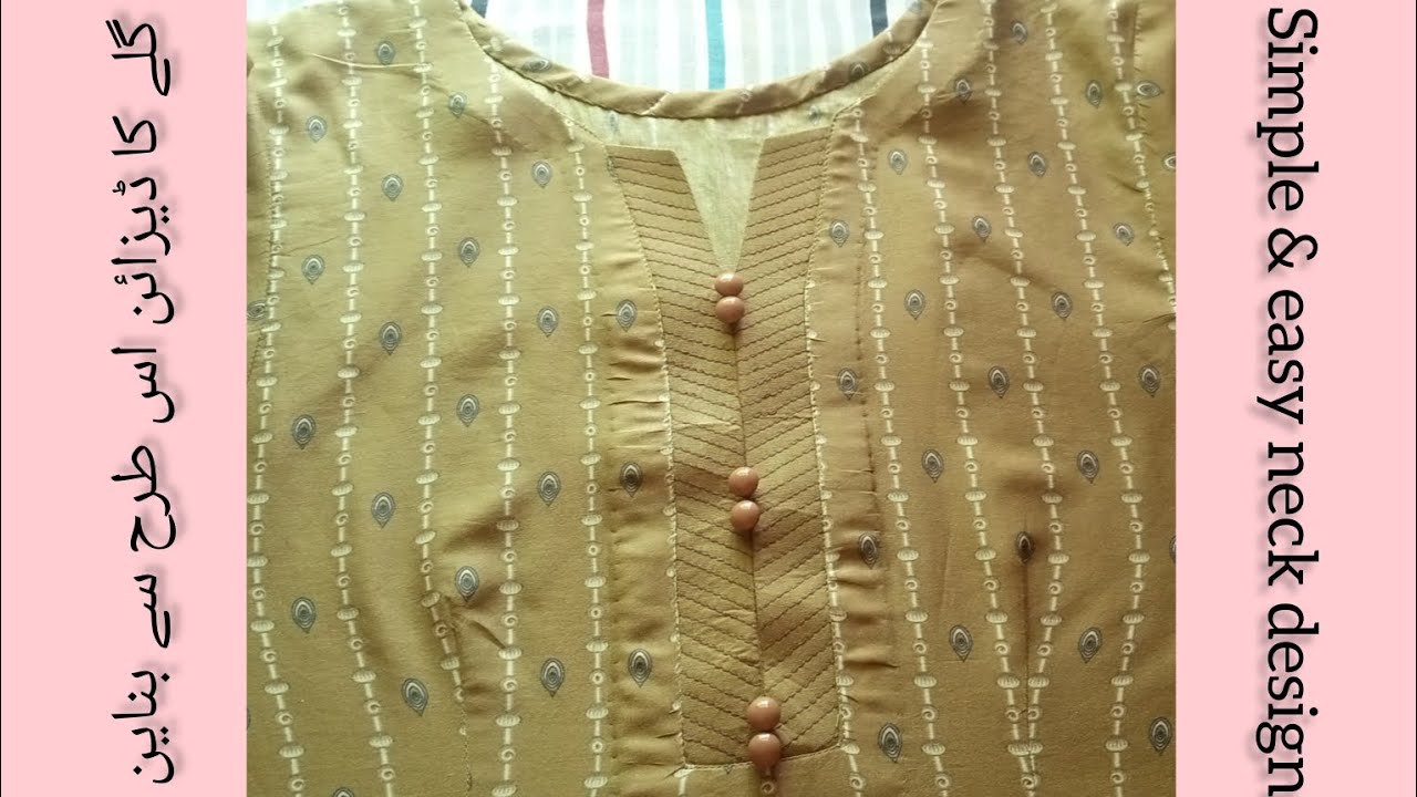 V placket neck design | cutting and stitching| Silai Secrets - YouTube