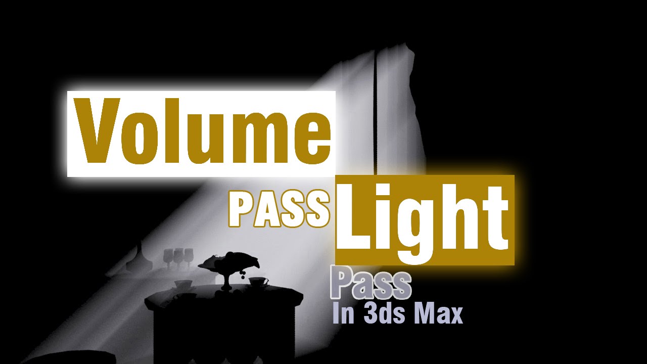 VOLUME LIGHT PASS in 3ds max and after effect - YouTube