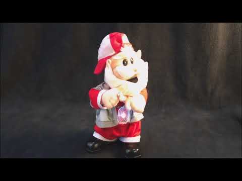 Gemmy Rapping Santa Claus Gettin' Jiggy With It Animated Singing ...