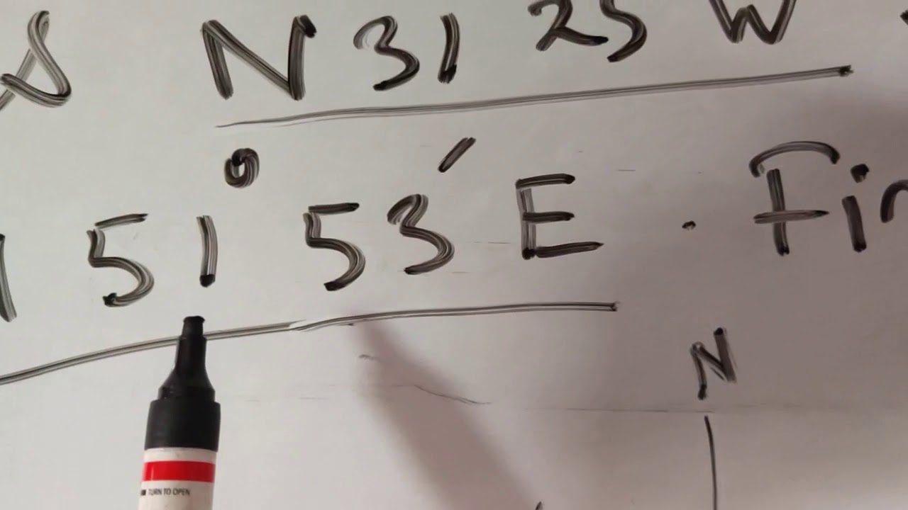 Compass surveying-7: Bearing numerical example - YouTube