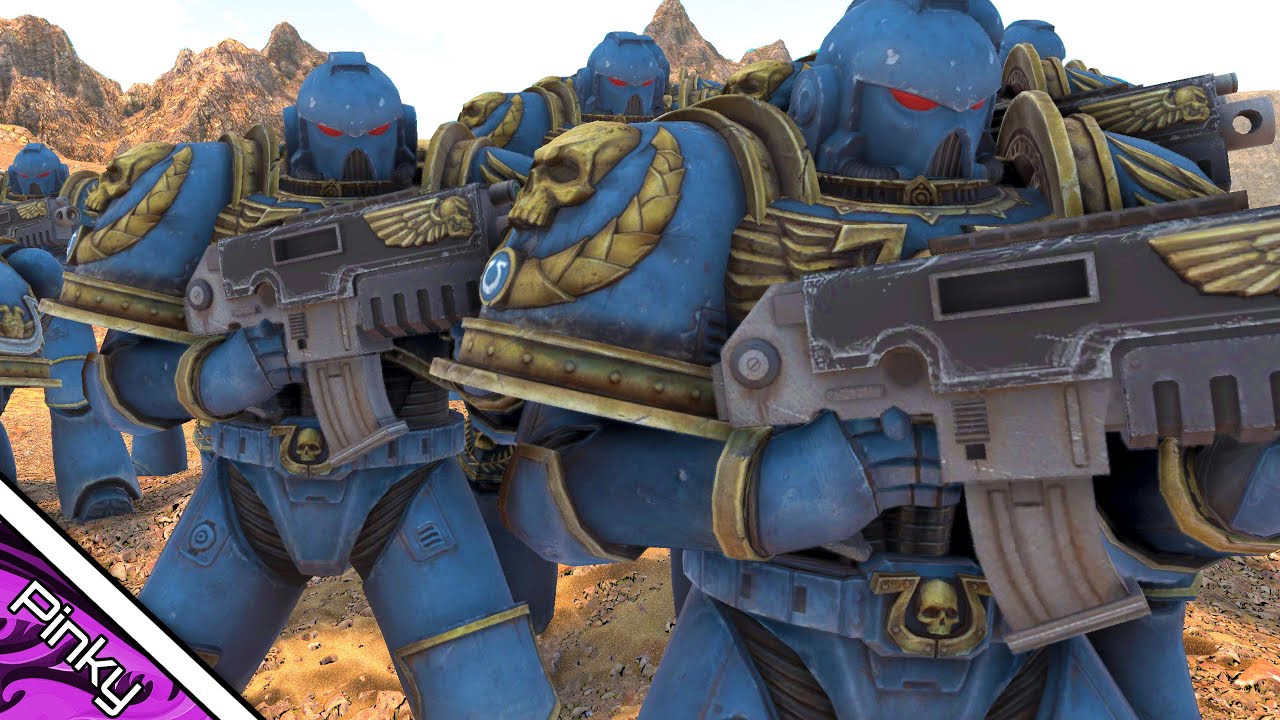 TYRANIDS Swarm SPACE MARINE Defence | UEBS2 Warhammer 40k - YouTube