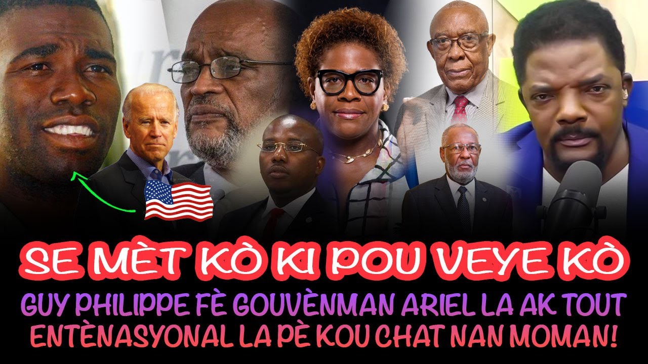 GUY PHILIPPE FE GOUVENMAN ARIEL LA AK TOUT ENTENASYONAL LA PE KOU CHAT ...