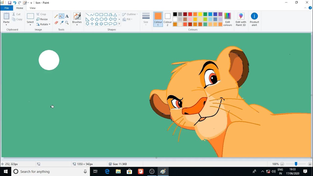 How to draw cartoon | ms paint | sunilarts - YouTube