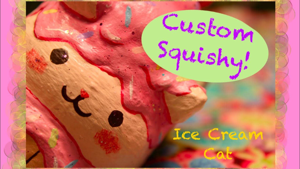 DIY Squishy - Ice Cream Cat - YouTube