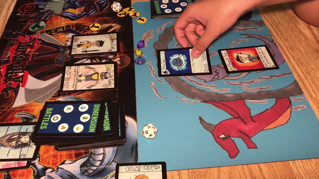 Dimension Battles Battle Video (Part 1) - Homemade tcg - YouTube