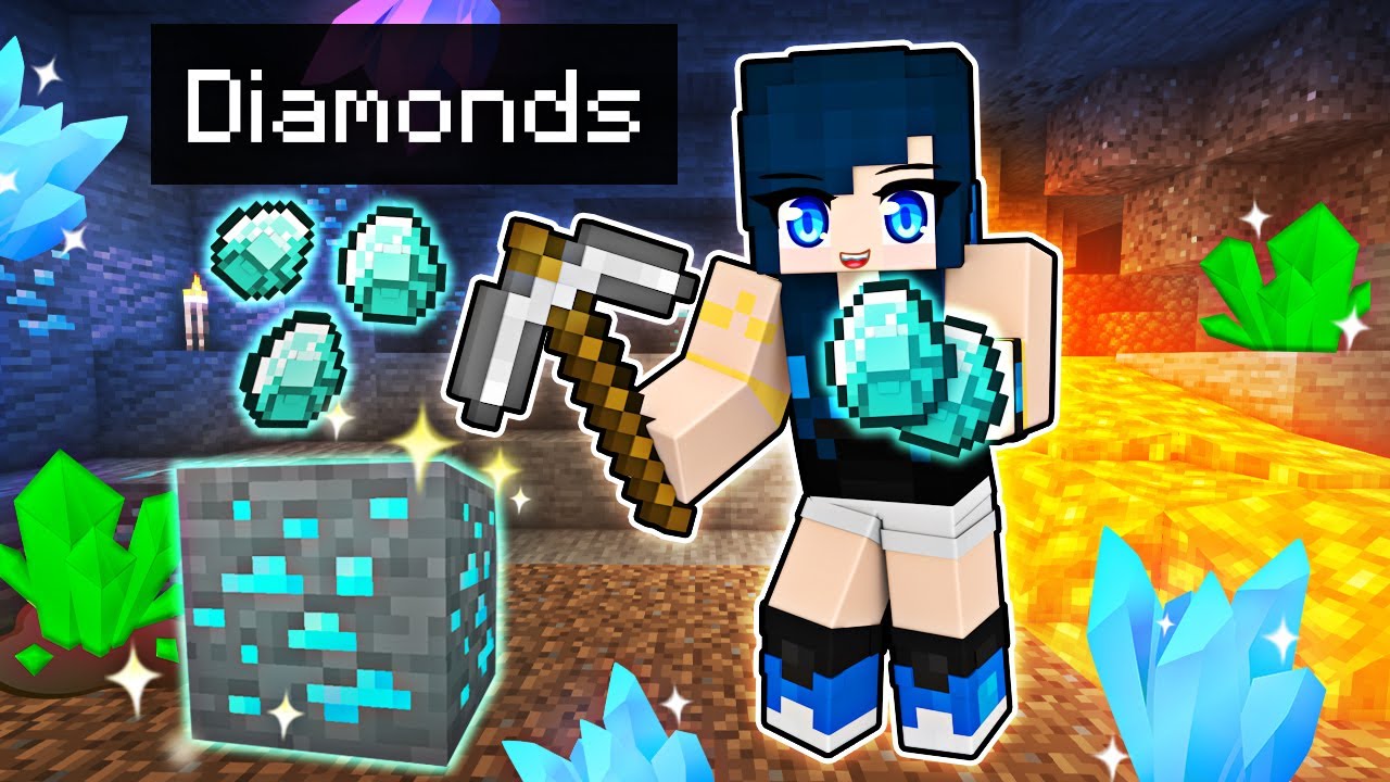 My SECRET Diamond Cave in Krewcraft! - YouTube