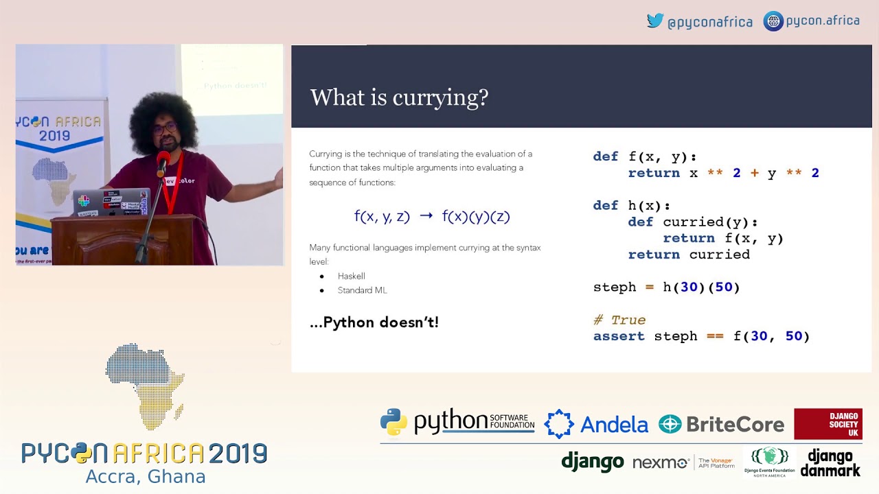 Currying In Python Dustin Haffner Youtube