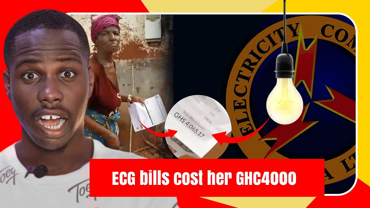 ECG bills cost an old lady over GHC4,000 for using only two bulbs - YouTube