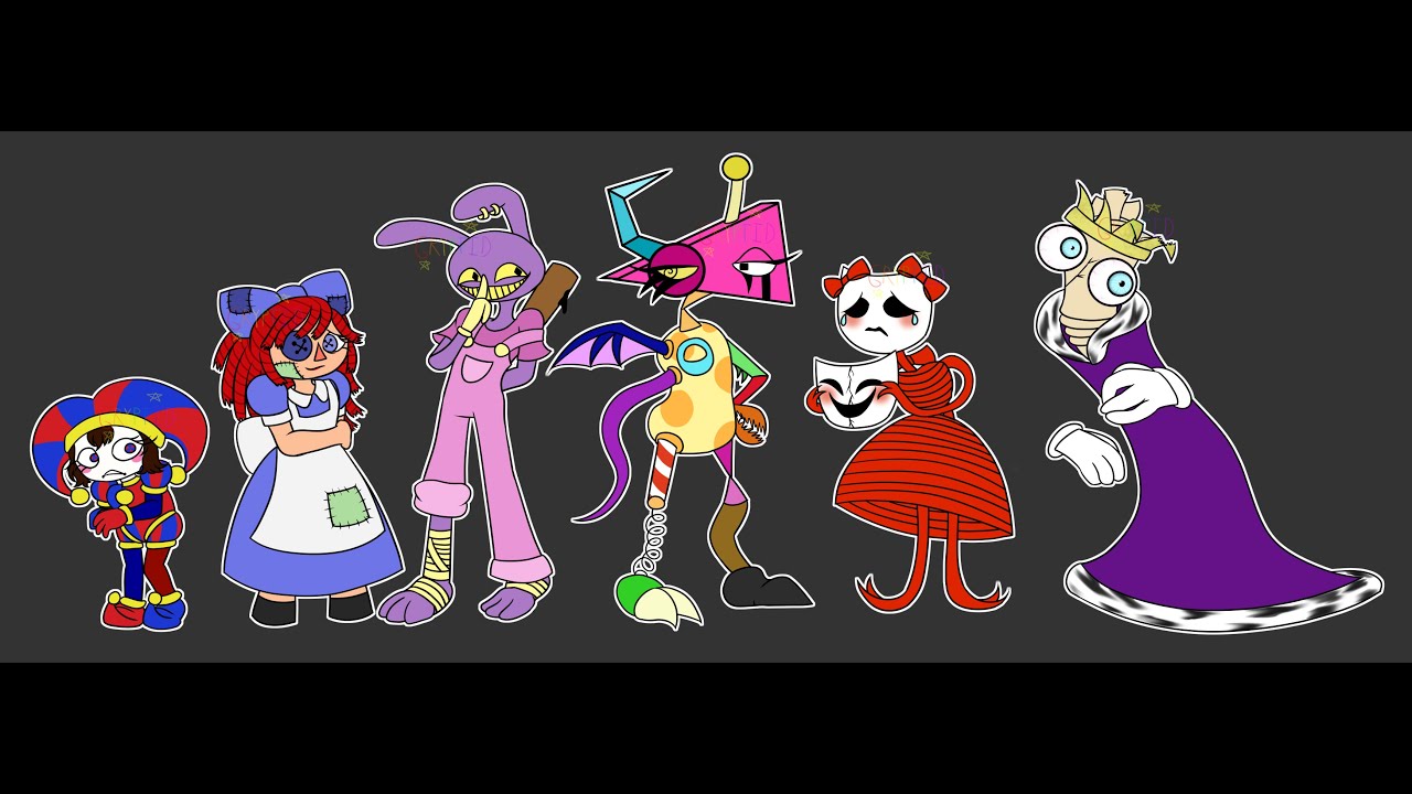 Redesigning The Amazing Digital Circus Characters - YouTube