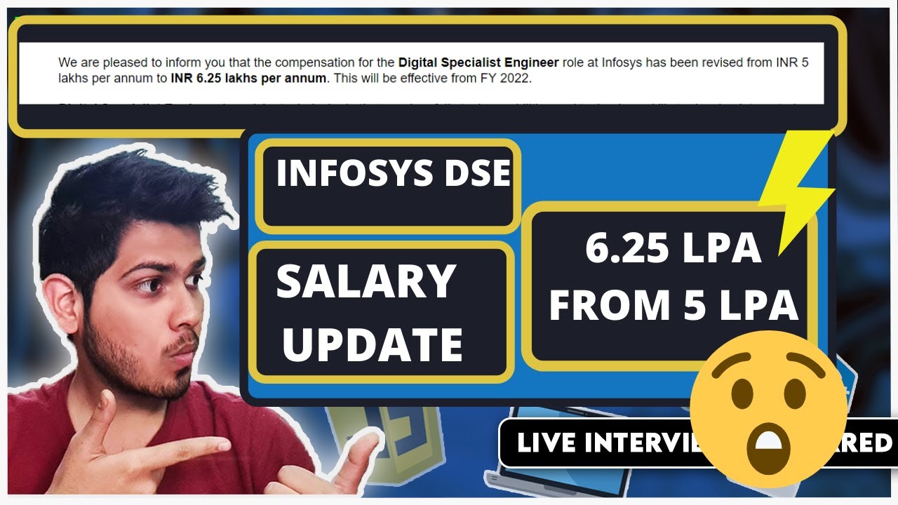 Infosys DSE salary update🔥😍 | Infosys Digital Specialist Engineer(DSE ...