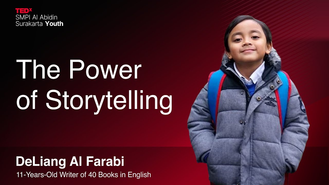 The power of storytelling | DeLiang Al Farabi | TEDxSMPI Al Abidin ...