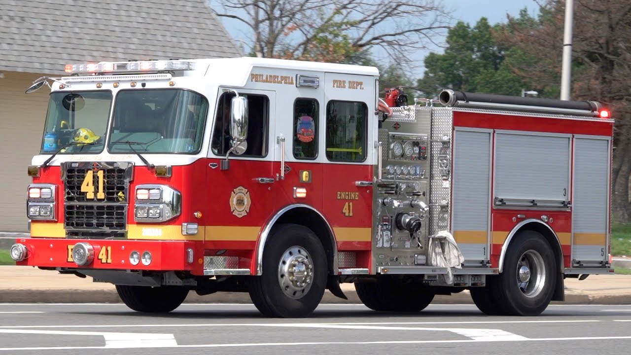 Philadelphia Fire Department Engine 41 Responding - YouTube