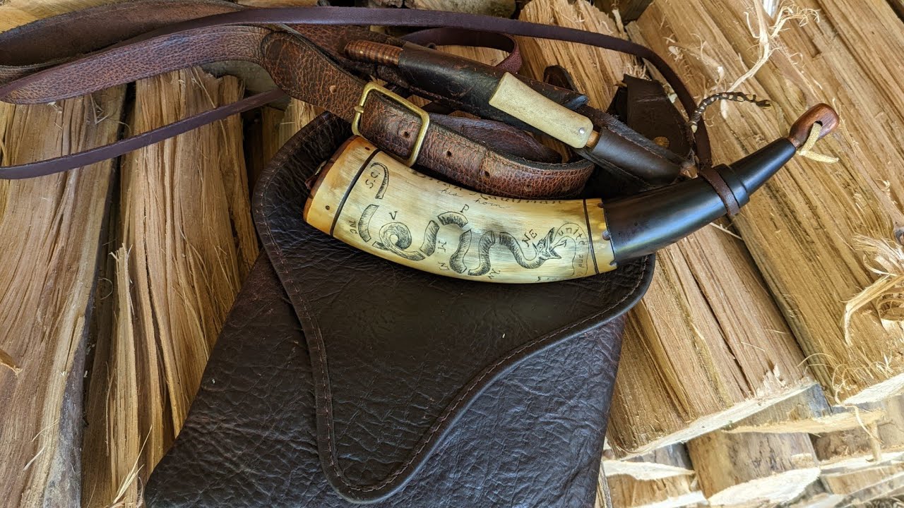 Flintlock Hunting, horn and bag - YouTube