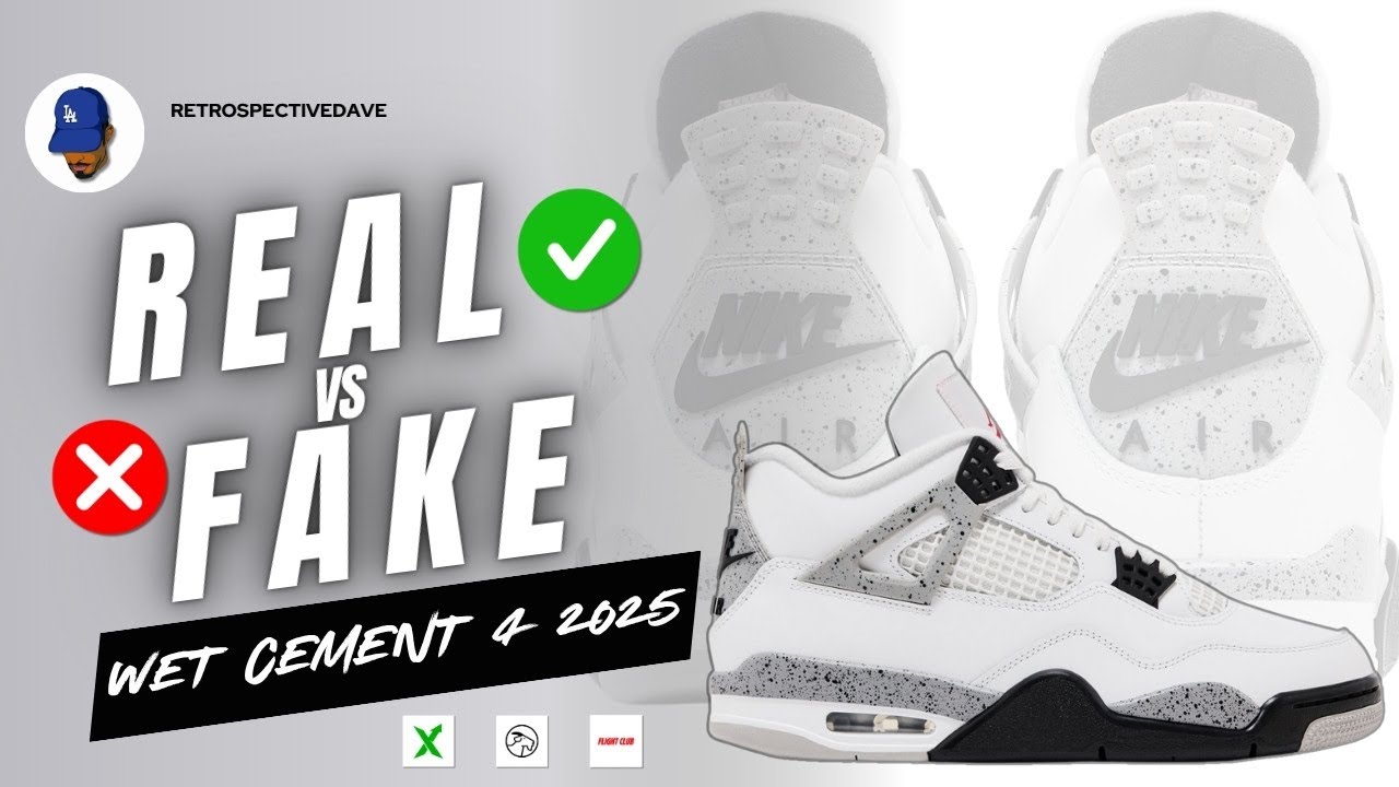 How To Identify 2025 White Cement 4 | REAL vs FAKE 🚫👟 - YouTube