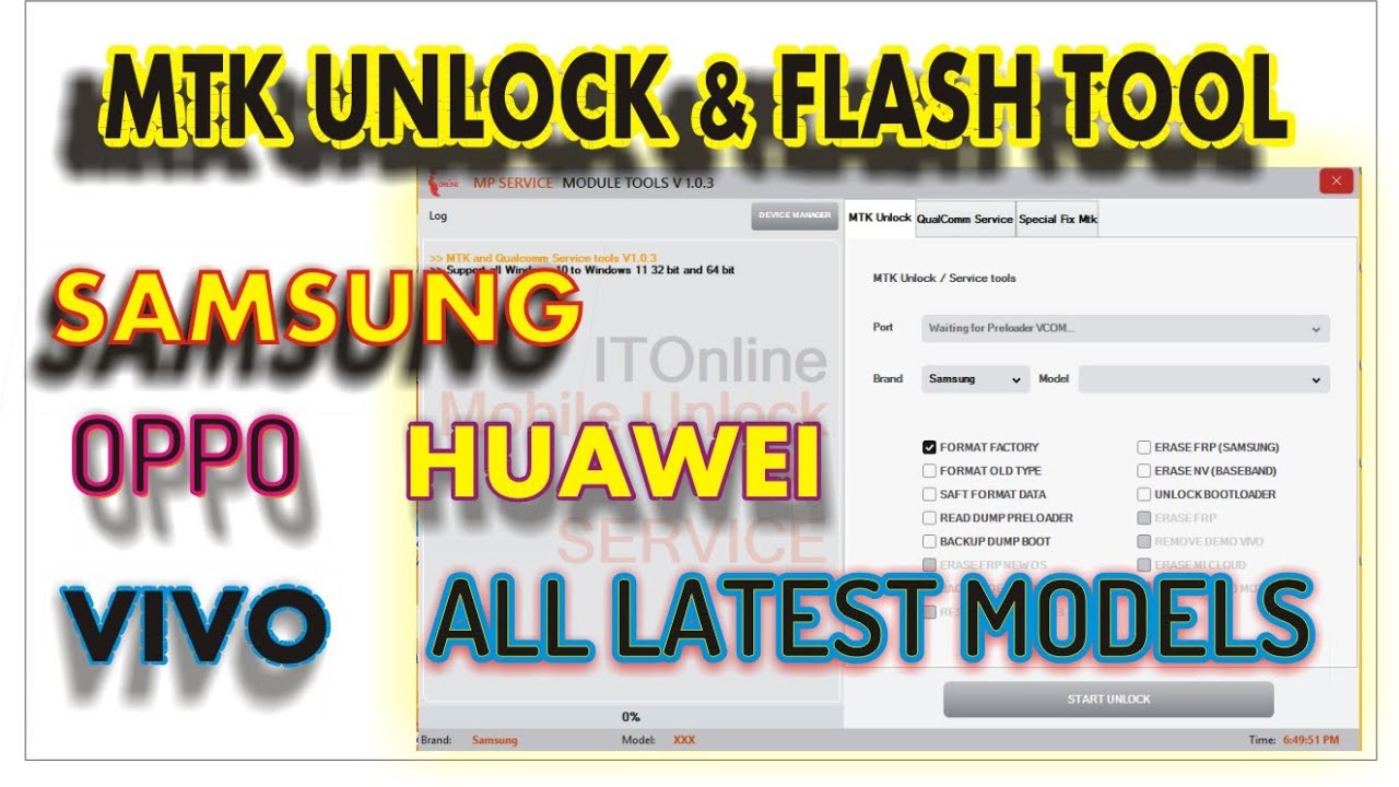 All Samsung Huawei Oppo Realme Xiaomi Vivo Mtk Module Tool v1 1.0.3 ...