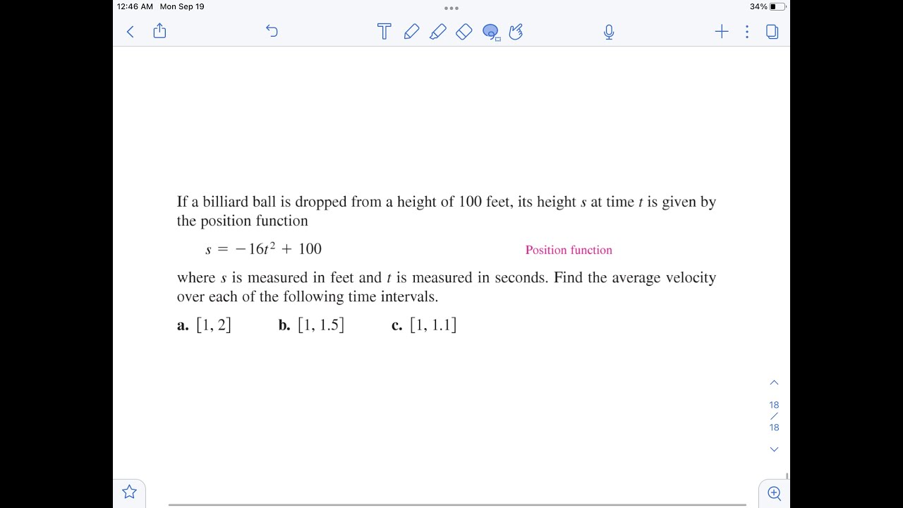 Calculus Chapter 2 Section 2 Example 9 - YouTube