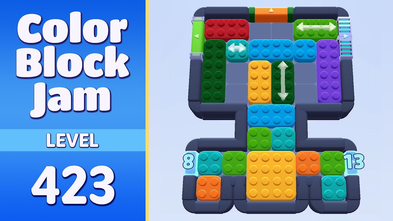 Color Block Jam Level 423 | Every Puzzle Solved! 🎯 - YouTube