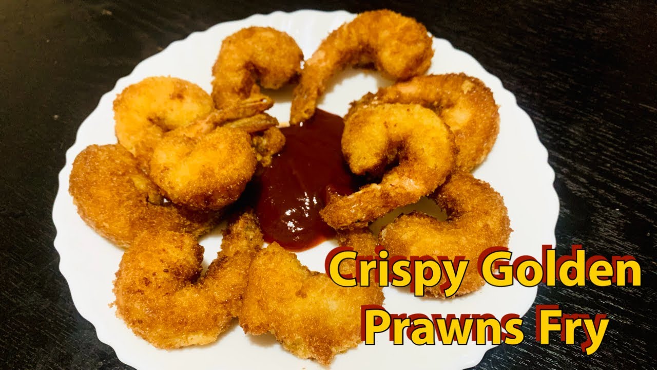 Crispy Golden Prawns fry | ക്രിസ്പി കൊഞ്ച് ഫ്രൈ | starters | fried ...