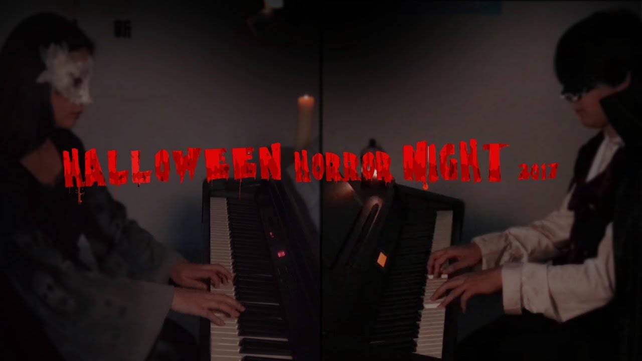 HALLOWEEN HORROR NIGHT 2017 | Vampire Play Halloween Piano Song Duet ...