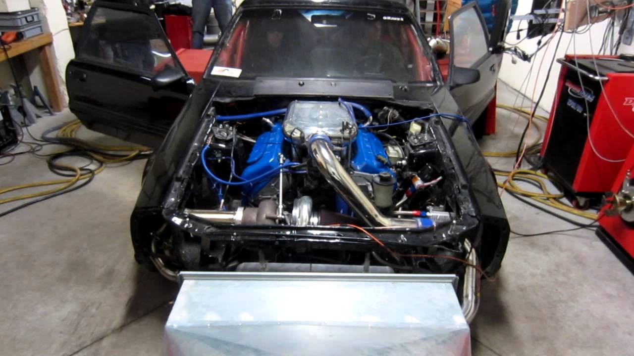 950WHP Ford Modular V8 Turbo on the Dynapack - YouTube