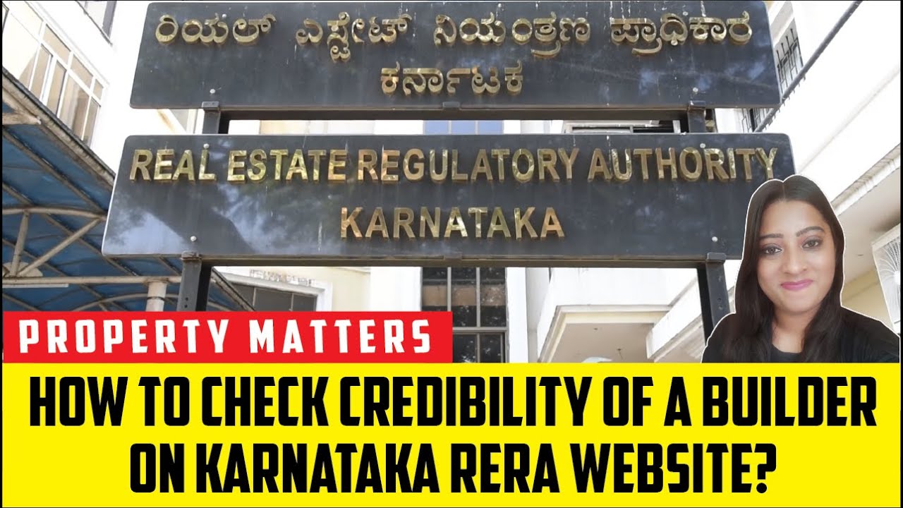 How to check credibility of a builder on Karnataka RERA website? - YouTube