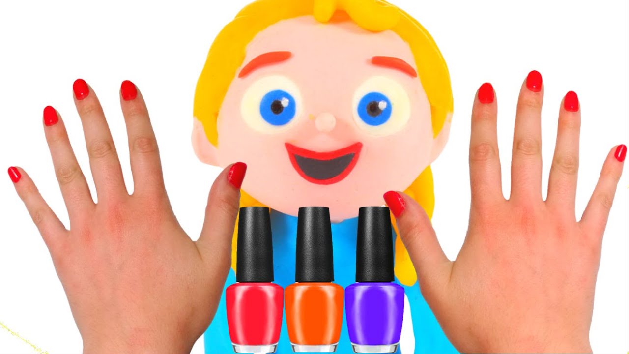 Girls' New Nails Shop Cartoons For Kids - YouTube