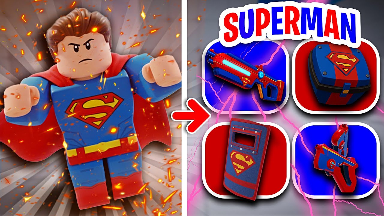 Using SUPERMAN Loadouts To WIN 1v1 to 1v5 in ROBLOX RIVALS - YouTube