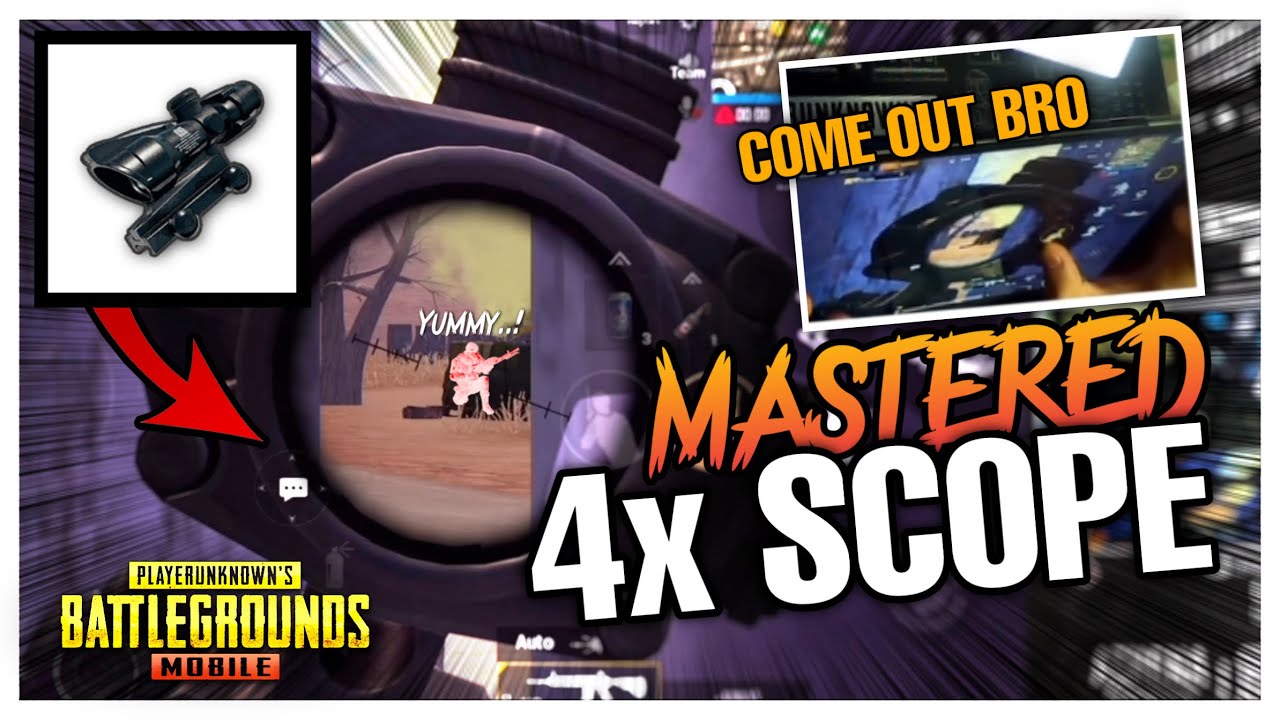 MASTERED 4x SCOPE!!... AND IT HAPPEND..! - PUBG MOBILE - YouTube