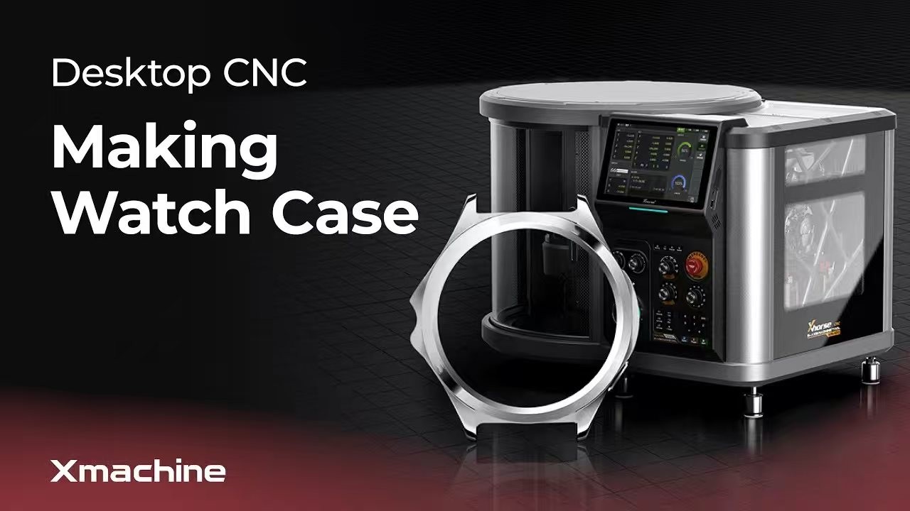5-Axis CNC Machining a Watch Case | Xmachine XM-100 Desktop CNC Demo ...