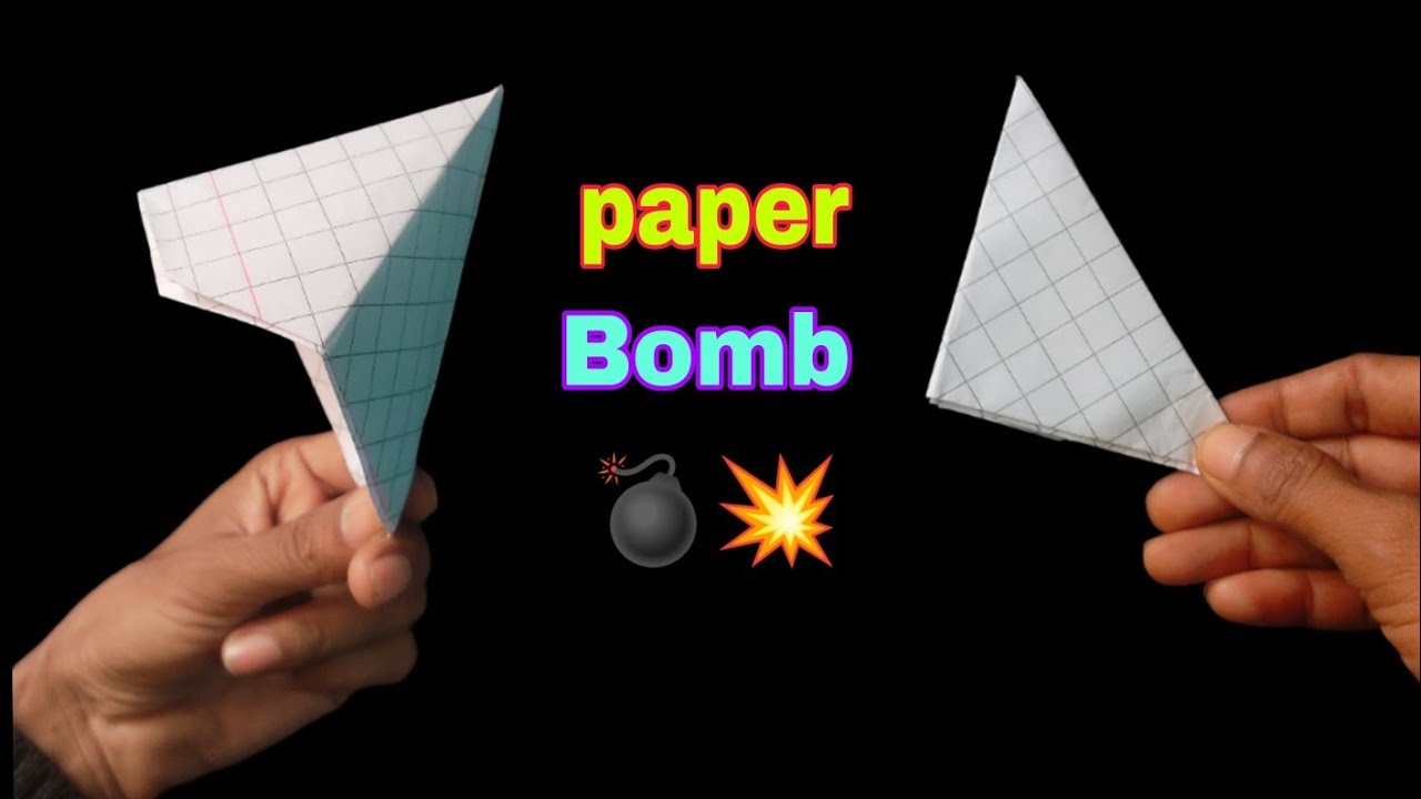 How to make a paper POPPER💣💥,EASY paper POPPER [origami], paper bomb😱 ...