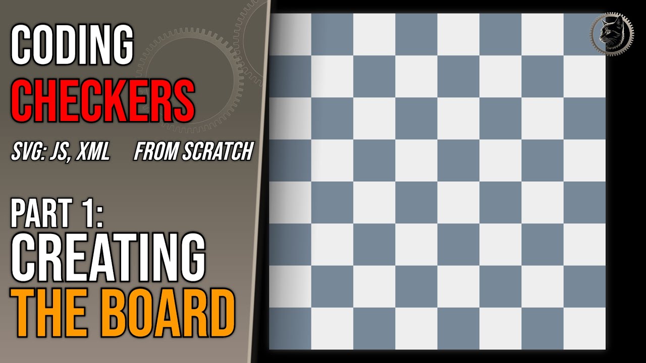 Creating The Board Coding A Checkers Game From Scratch Using Svg Js Xml Youtube