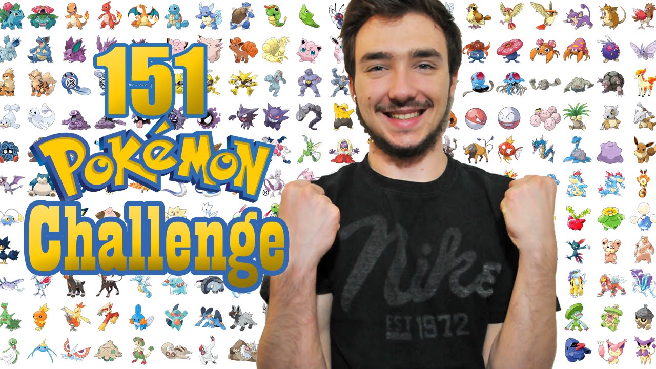 151 POKEMON CHALLENGE ! Retour en Enfance ! TAG POKEMON ! - YouTube