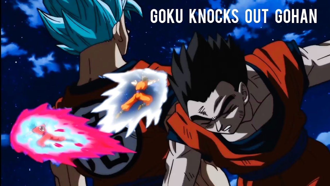 Goku knocks out Gohan | Goku spars Gohan - YouTube