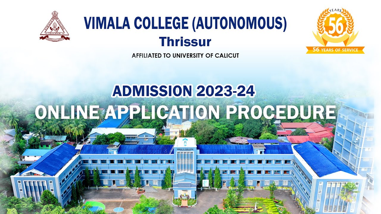 Online Application Procedure, Vimala College (Autonomous) | 2023-2024 ...