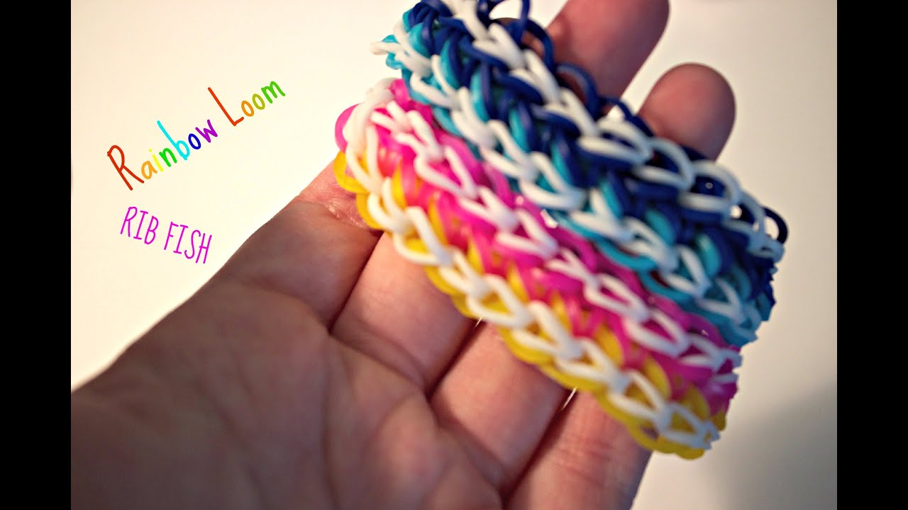 Rainbow Loom Rib Fish | Original design - YouTube