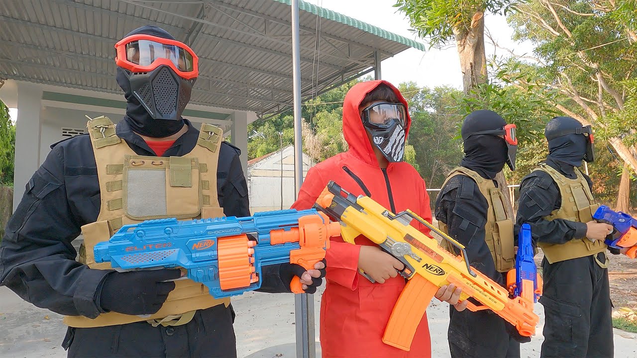 NERF GUN : RESCUE THE HOSTAGE from BAD GUYS - Action Movie ( Nerf First ...