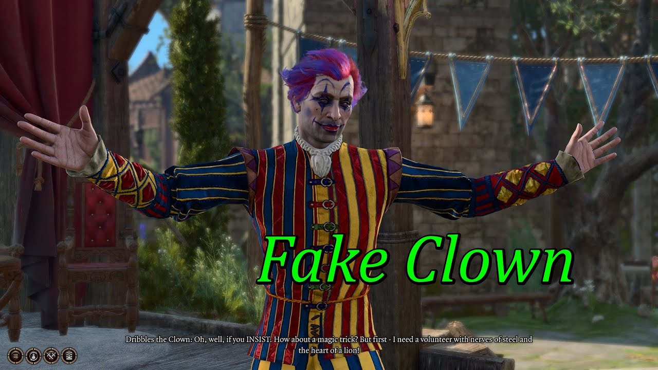 Dribbles the Clown all 7 body parts BG3 - YouTube