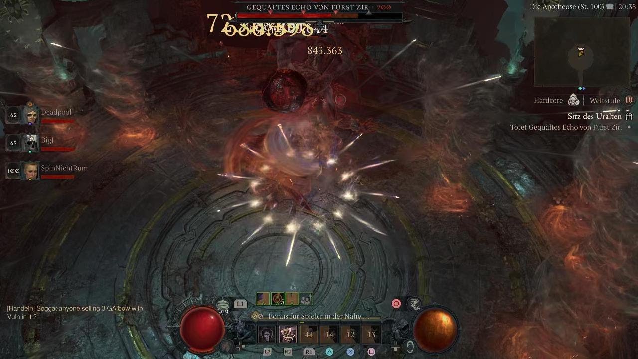 Diablo 4 Season 4 HC Barb one Shot by Zir 👻 - YouTube