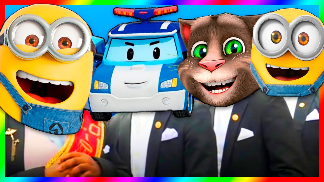 Minions 2 & ROBOCAR Poli & My Talking Tom - Coffin Dance Song (COVER ...