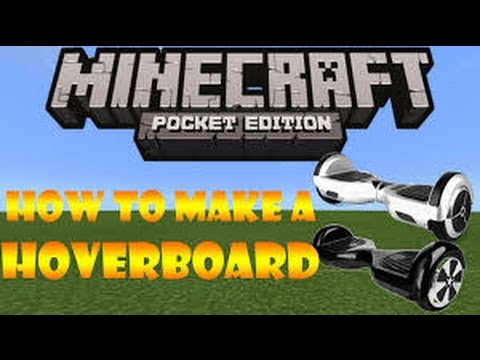 How To Make Hoverboard In Minecraft 0.15.0-Minecraft PE - YouTube