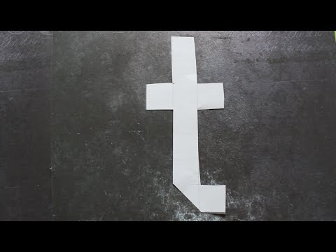 How to Cut Out Lower Case Alphabet: Letter t (7x4 grid)