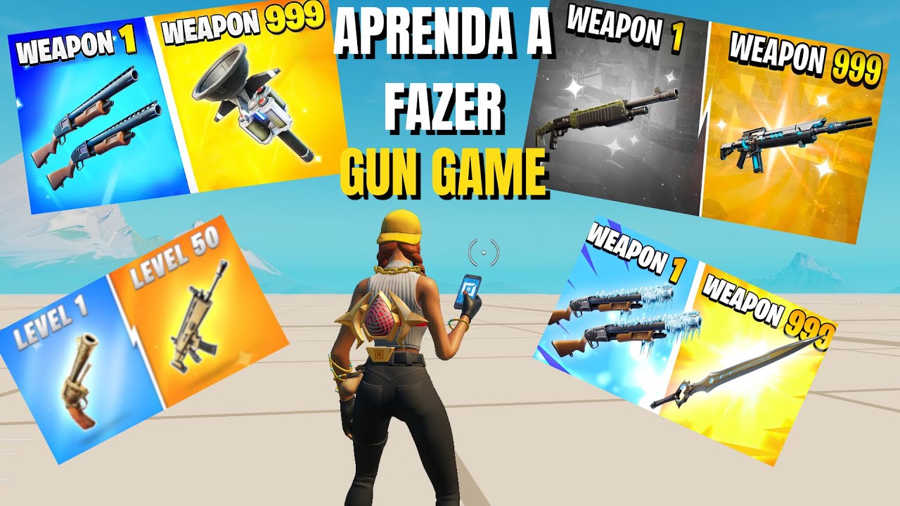 MUITO FACIL APRENDA A FAZER TODO O SISTEMA DE GUN GAME DO FORTNITE ...
