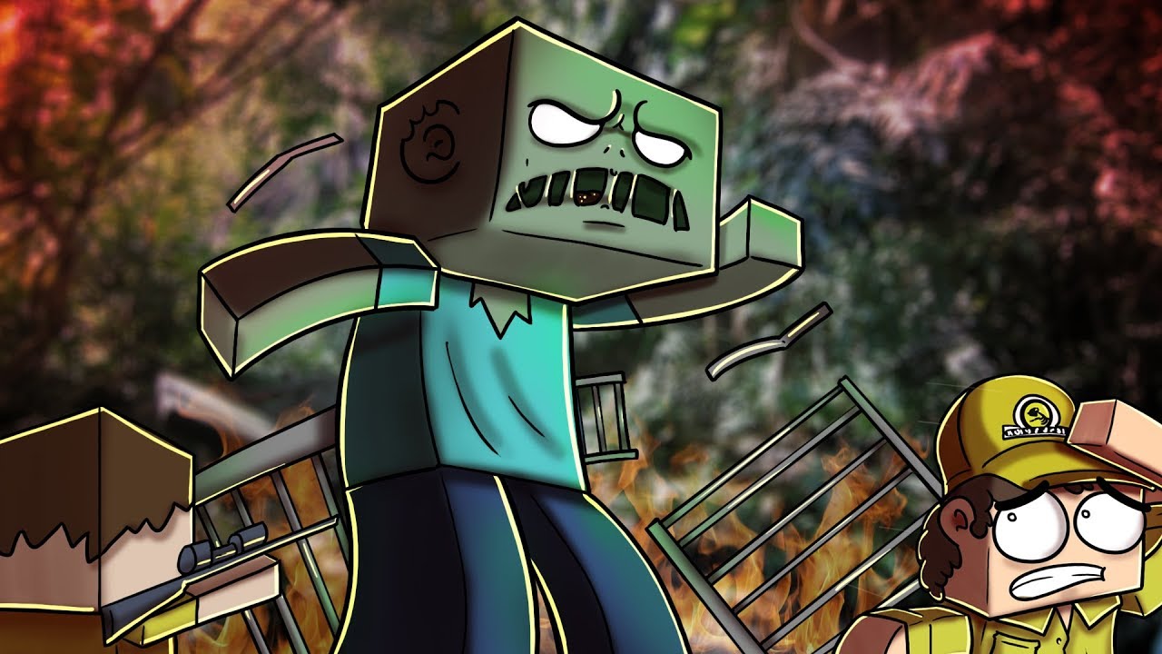 Minecraft Zoo - MUTANT ZOMBIE + BROKEN CAGE = RUN! (Minecraft Roleplay ...