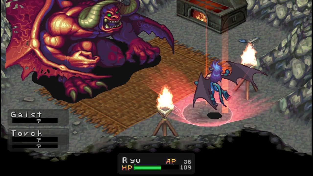 Breath of Fire 3 Guardian Gaist 2-hit kill Bunyan Only Ryu - YouTube